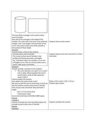 Lesson plan.maths | PDF | Physics | Science