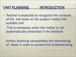 Lesson plan, unit plan | PPT