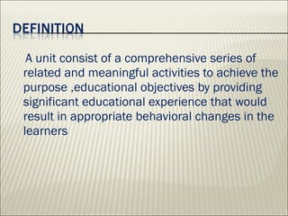 Lesson plan, unit plan | PPT