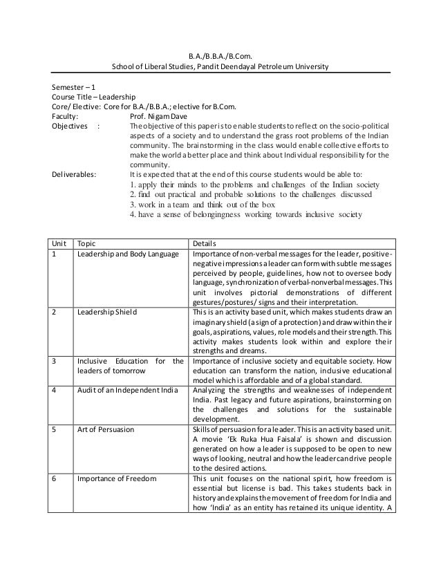 Lesson Plan Leadership