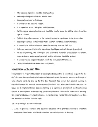 Lesson plan | DOCX