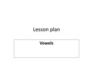 Lesson plan | PPTX