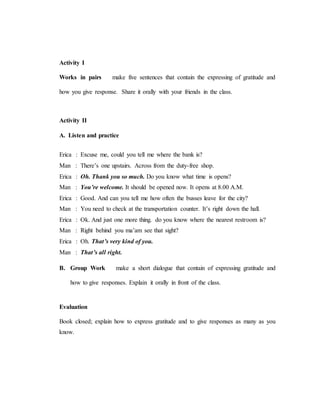 Lesson plan 1 expressing gratitude | DOC