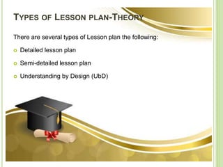 Lesson plan for Theory | PPTX | Educational Assessment | Education