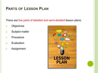 Lesson plan for Theory | PPTX