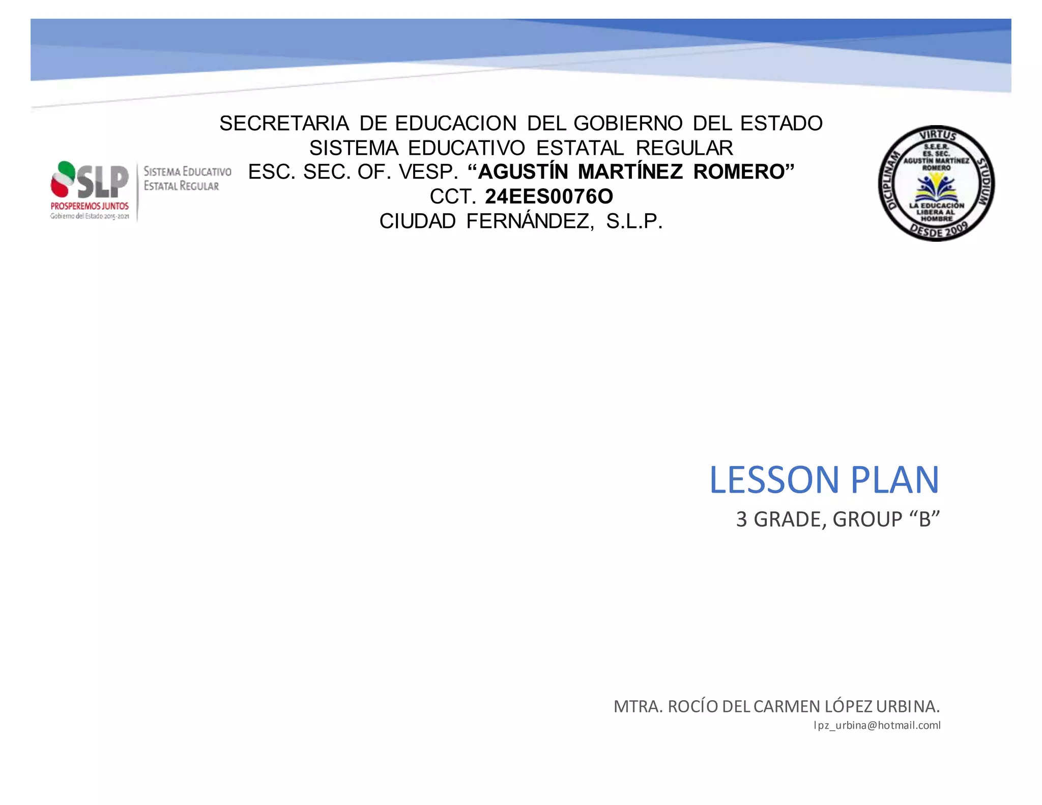Lesson plan. 3 Grade | DOCX