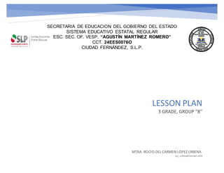 Lesson plan. 3 Grade | DOCX