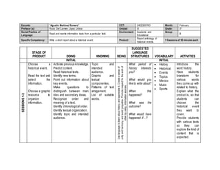 Lesson plan. 3 Grade | DOCX