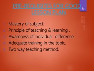 Lesson plan short introduction. | PPT