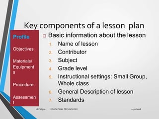 Lesson plan | PPT