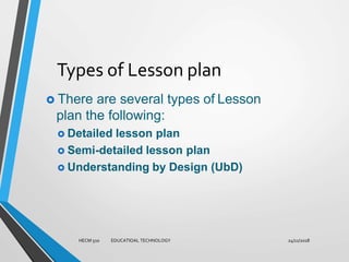 Lesson plan | PPT