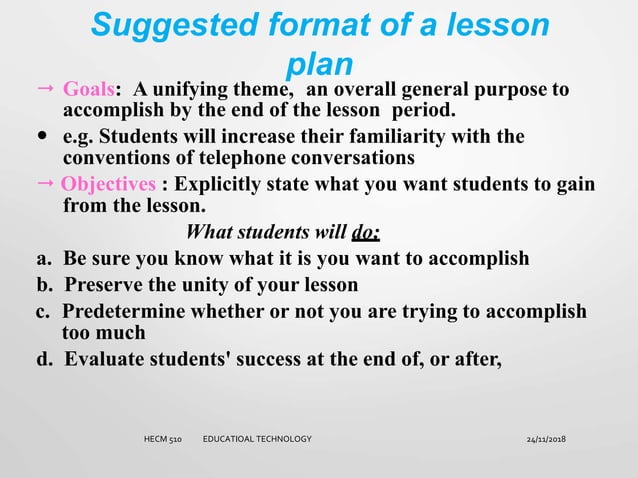 Lesson plan | PPT