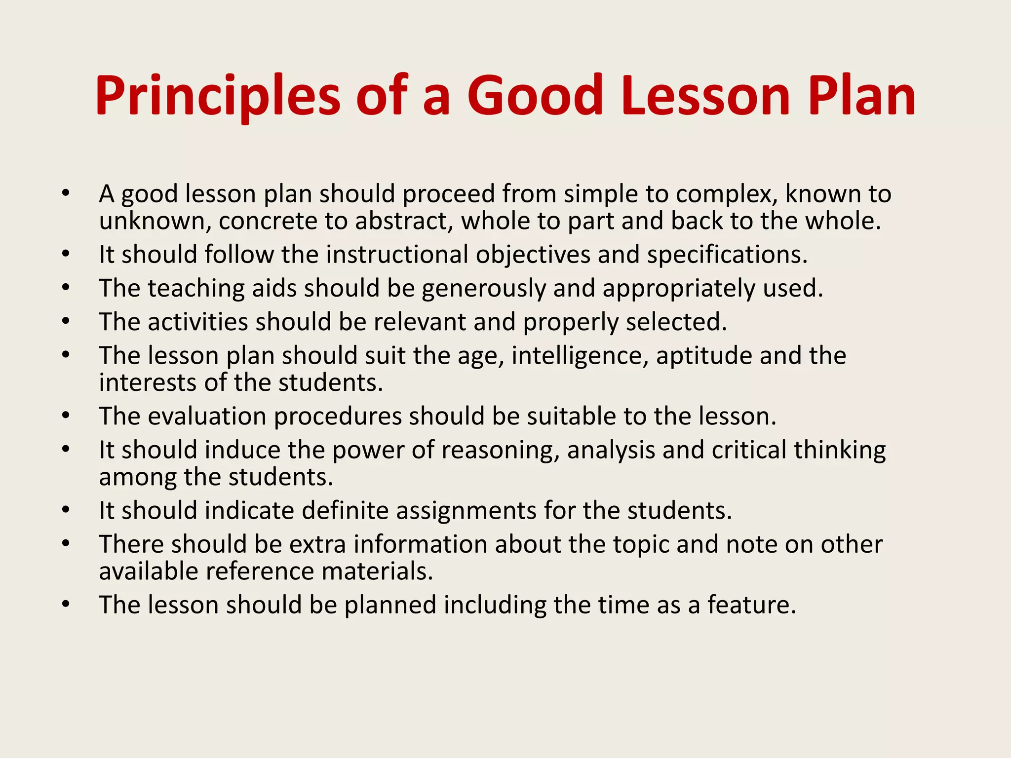 Concept of Lesson plan | PPTX