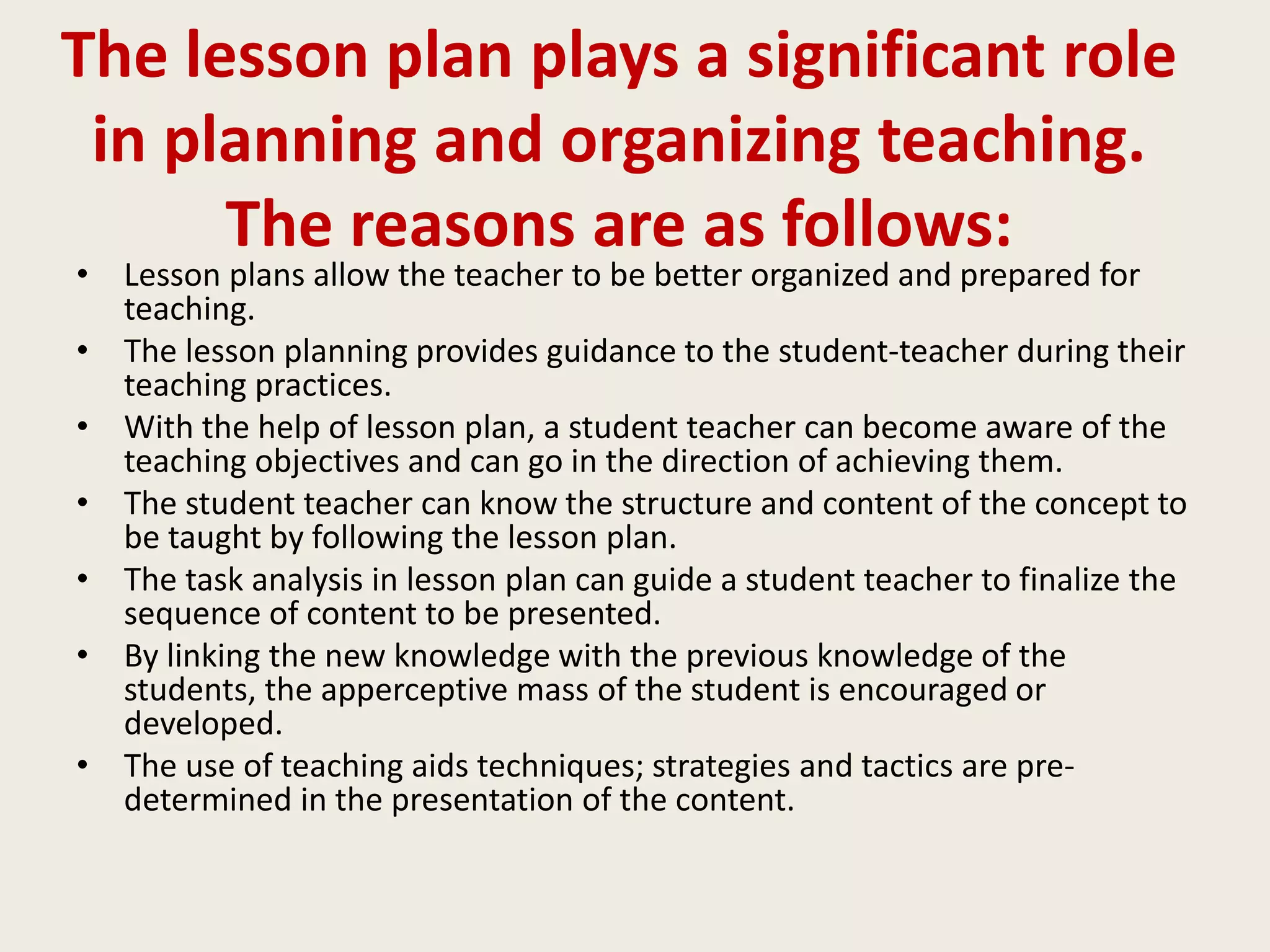 Concept of Lesson plan | PPTX