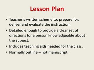 Concept of Lesson plan | PPTX