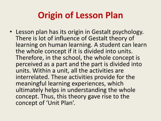 Concept of Lesson plan | PPTX