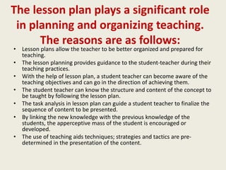 Concept of Lesson plan | PPTX