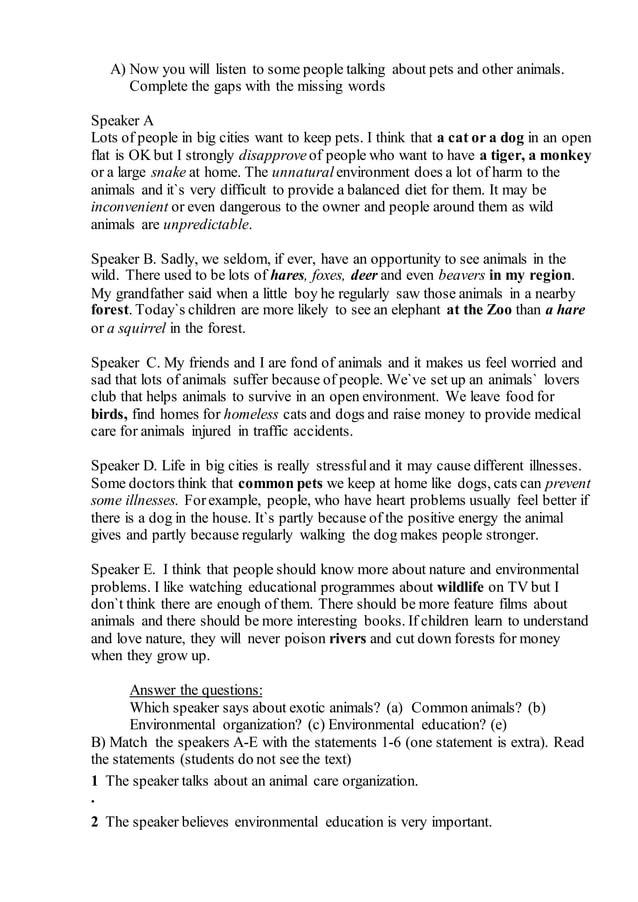 Lessonplan | DOCX | Zoos & Aquariums | Attractions