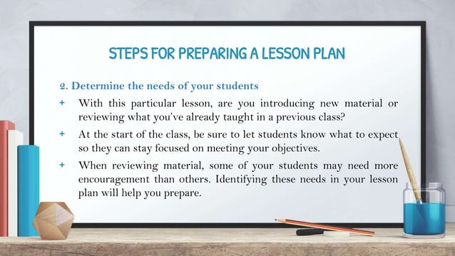 Lesson Plan structure / Steps and explanation | PPTX