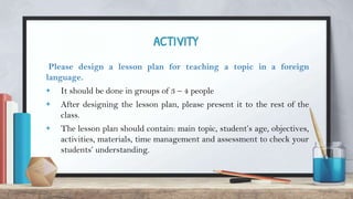 Lesson Plan structure / Steps and explanation | PPTX