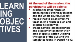 Lesson Plan.pptx overview guidelines and laws | PPT