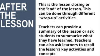 Lesson Plan.pptx overview guidelines and laws | PPTX