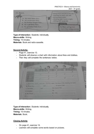 Lesson plan 2nd week | PDF