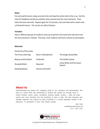 Lesson Plan - 60 Second Theater | PDF