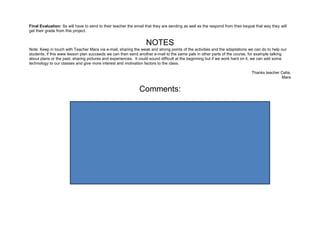 Lesson plan email | DOCX