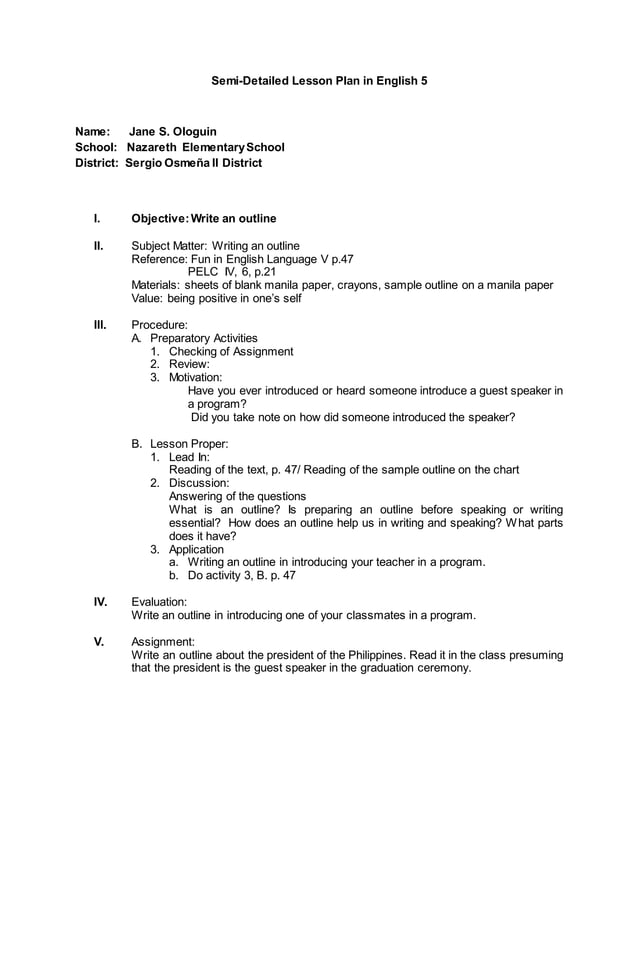 Lesson plan english 6 -retelling | PDF