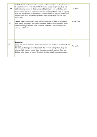 Lesson plan environment 2 | PDF