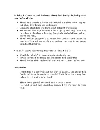 Lesson plan family | PDF