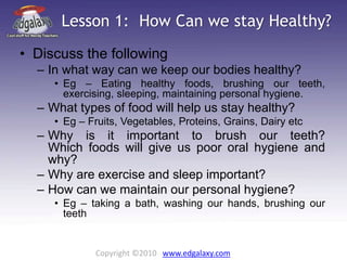 Lesson plan food pyramid | PPTX