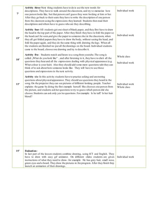 Lesson plan human body 2 | DOCX