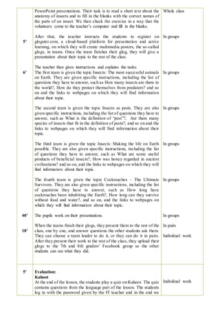 Lesson plan insects | PDF