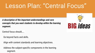 Lesson plan instructional strategies module 2 | PPT