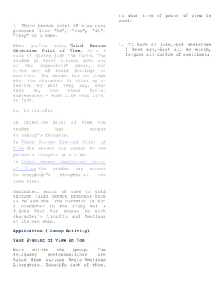 Lesson plan--point of view | DOCX