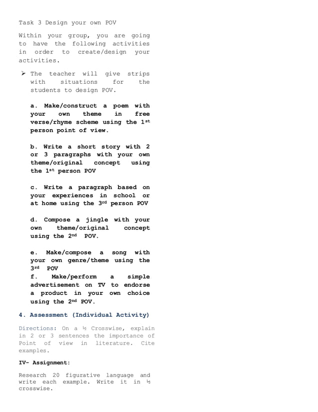 Lesson Plan point Of View lesson-plan-point-of-view