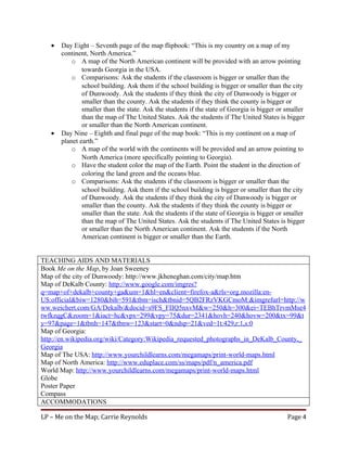 Lesson plan - Me on the Map | DOC