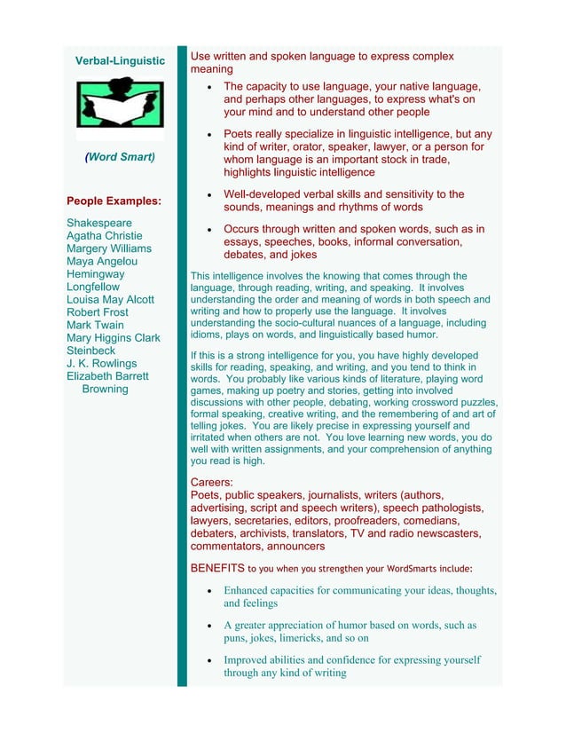 Lesson plan multiple intelligences.revised | RTF | Musicals | Genres