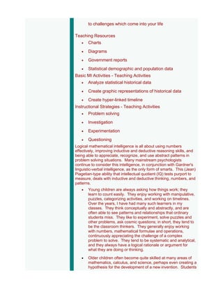 Lesson plan multiple intelligences.revised | RTF