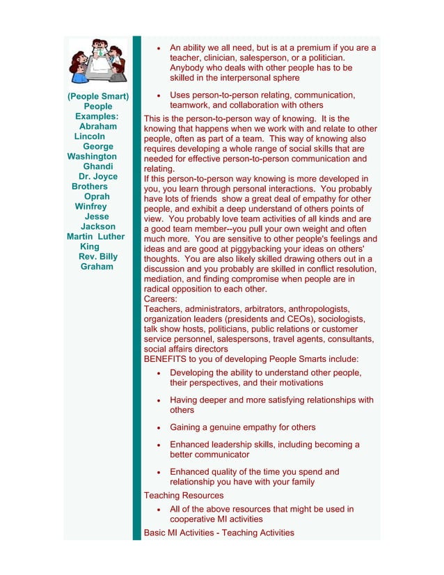 Lesson plan multiple intelligences.revised | RTF | Musicals | Genres