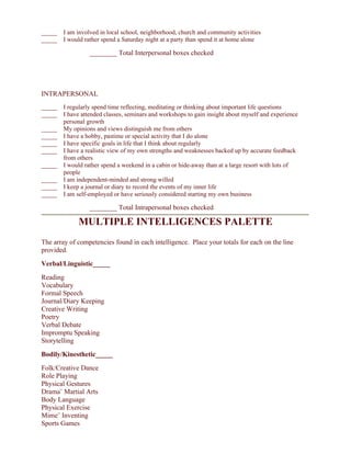 Lesson plan multiple intelligences.revised | RTF