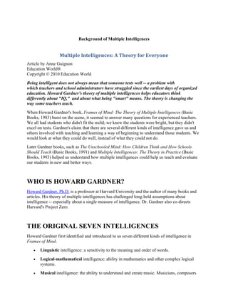 Lesson plan multiple intelligences.revised | RTF