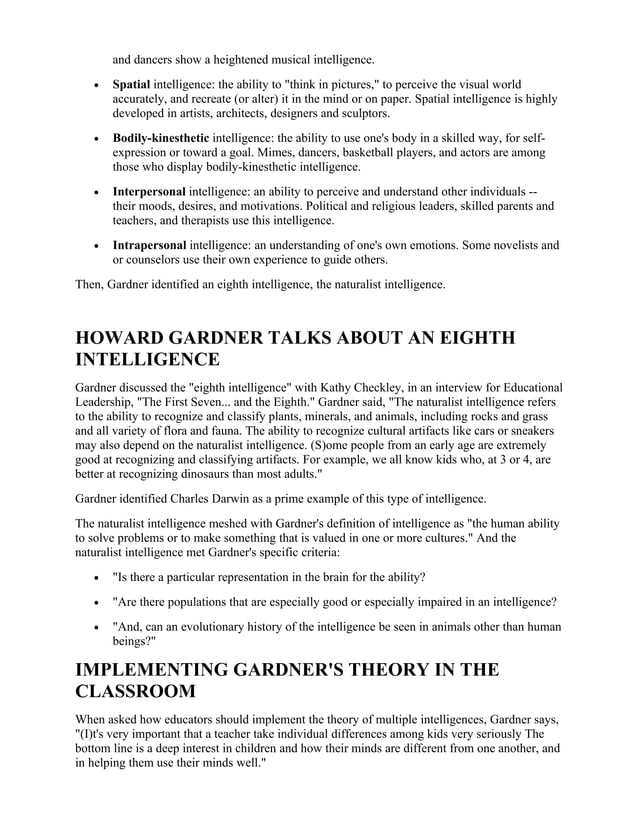 Lesson Plan Multiple Intelligences Revised Rtf