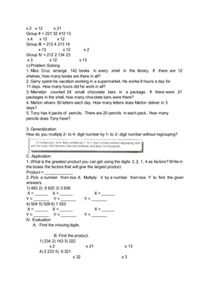 Lesson plan multiplication g.3 | DOCX