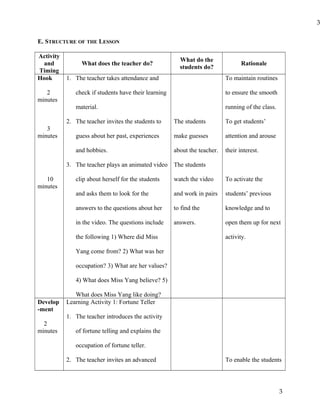 Lesson plan my future | DOC