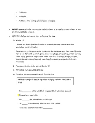 Lesson plan: "Puppets" | DOCX | Family/Children | Genres