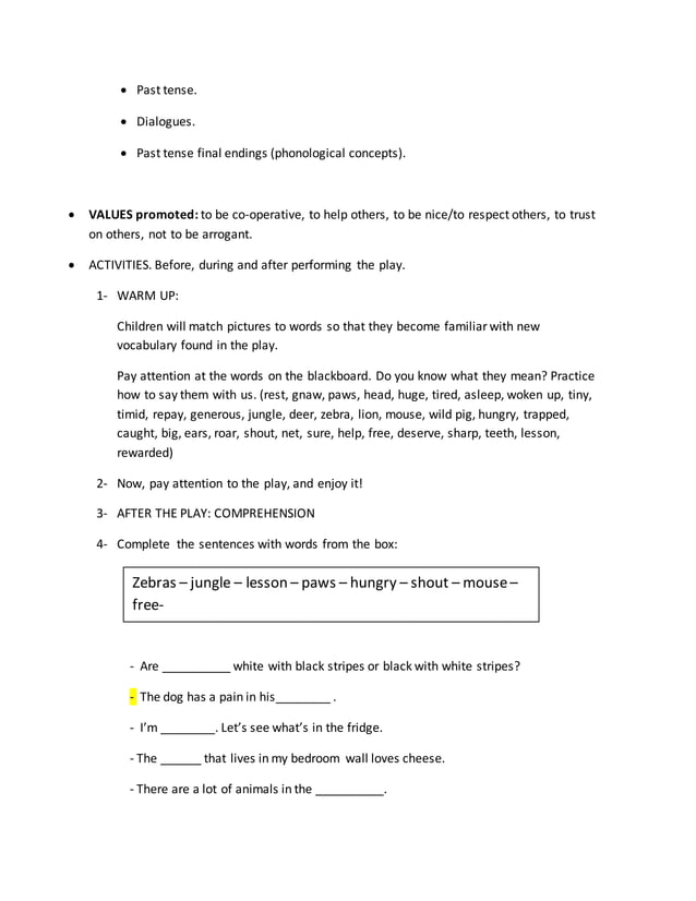 Lesson plan: "Puppets" | DOCX | Family/Children | Genres