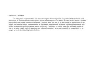 Lesson plan revised | PDF